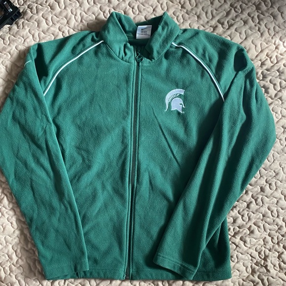 Nike | Jackets & Coats | Michigan State University Spartans Fleece ...